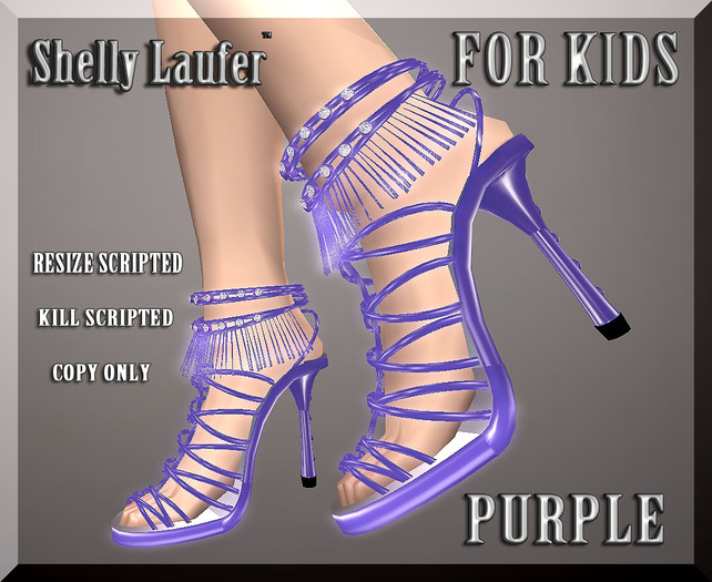 Second Life Marketplace - ::: Shelly Laufer Diamond Heels [Purple ...